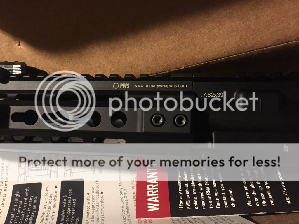 FS: 7.5 pws mk107 762x39 complete upper - Calguns.net